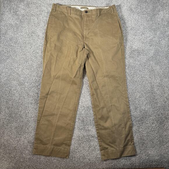 Orvis | Pants | Orvis Pants Mens 36x29 Tan Chino Khaki Cotton Flat ...